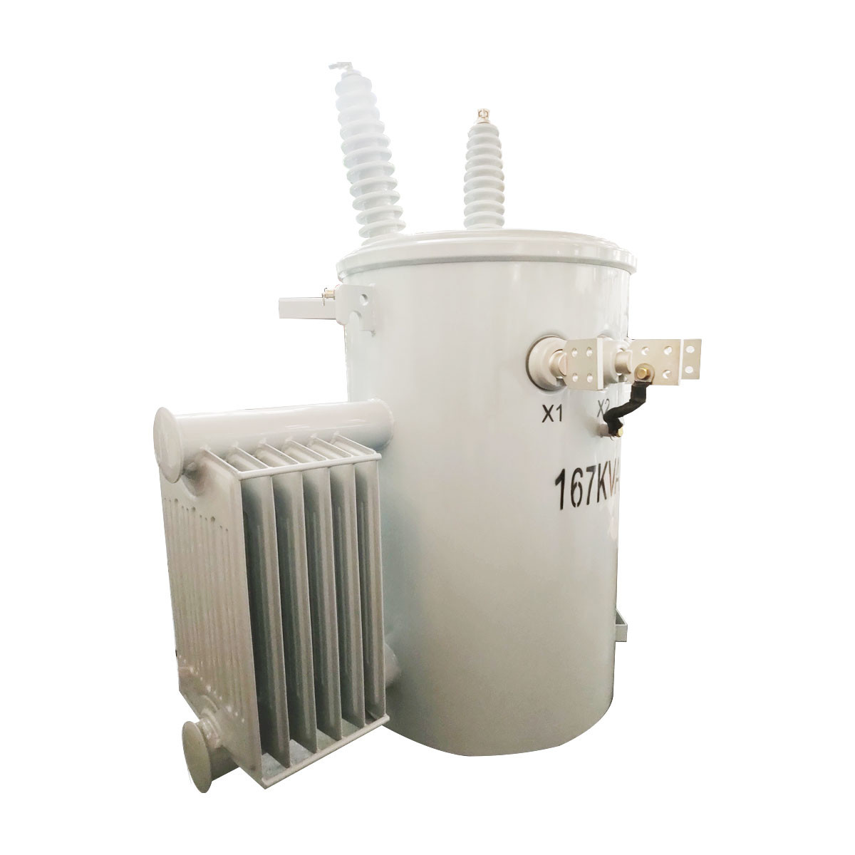 167KVA Single Phase Oil Immersed Transformers 34.5KV Pole Mounted