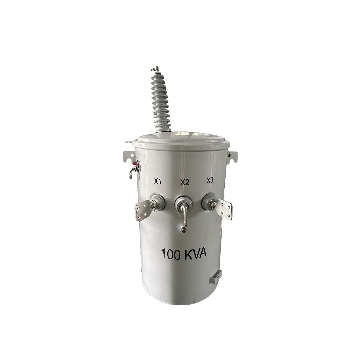 100 Kva Single Pole Mounted Distribution Transformer Oil Type 34.5KV To ...