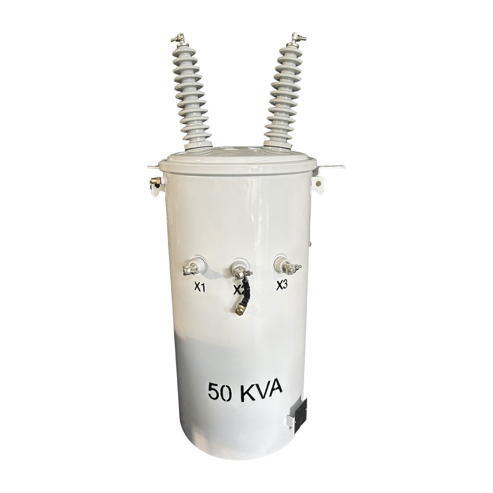 50kva Single Phase Pole Mount Distribution Transformer Oil Immersed ...