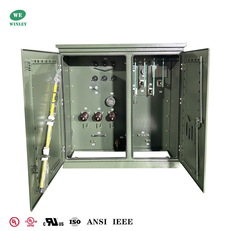 500Kva Three Phase Pad Mounted Transformer Radial Feed 12.87KV To 240V ...